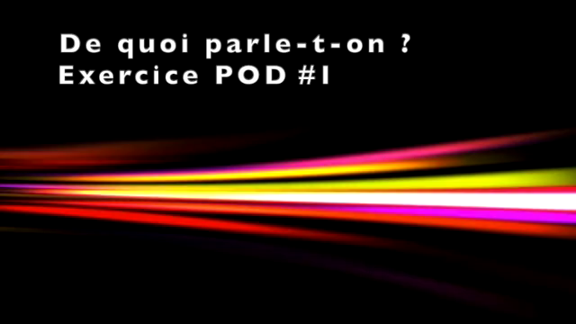 Pod - Exercice