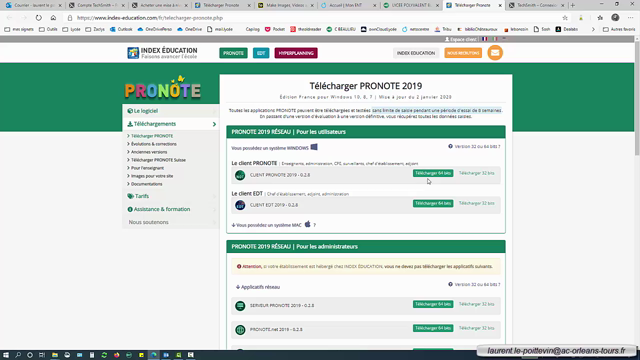 Pod - Pronote - Installation Et Paramétrage Du Cli…
